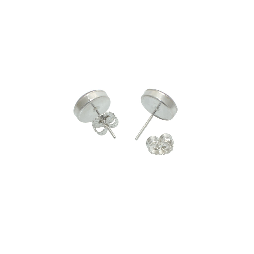 10mm Purple Mother of Pearl Studs | AVA Goldworks