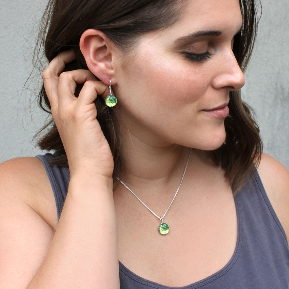 12mm Lime Mermaid Set | AVA Goldworks