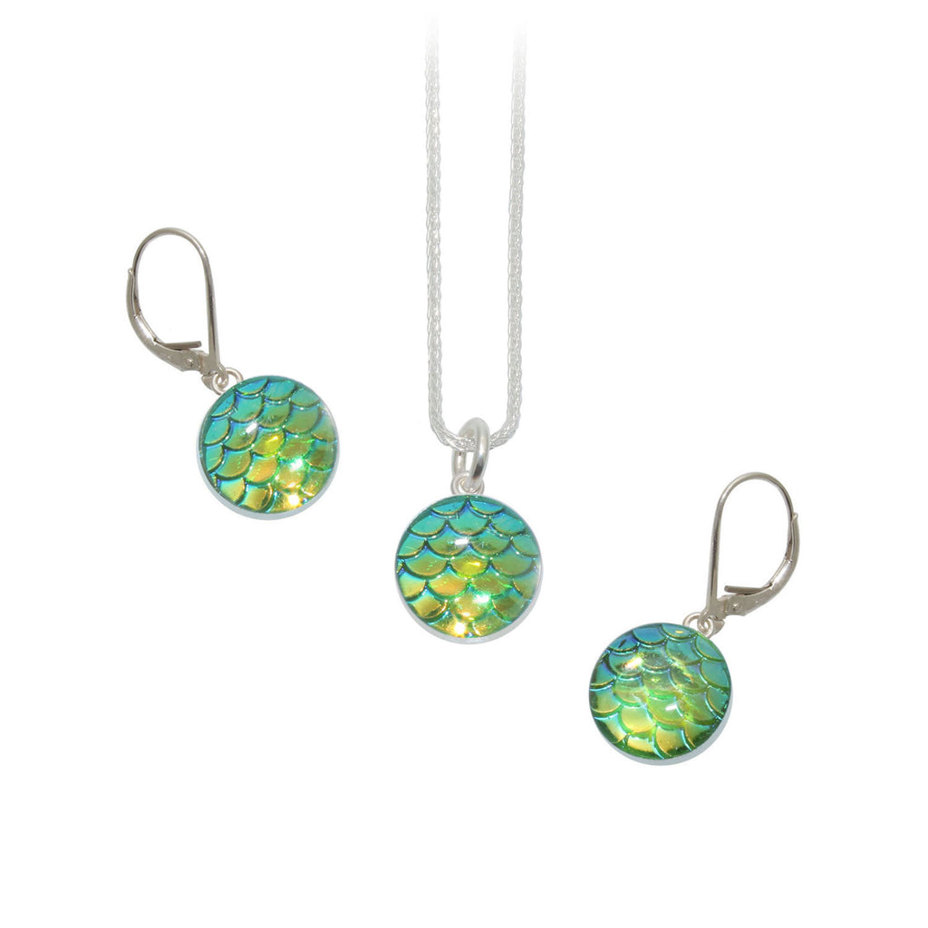 12mm Lime Mermaid Set | AVA Goldworks