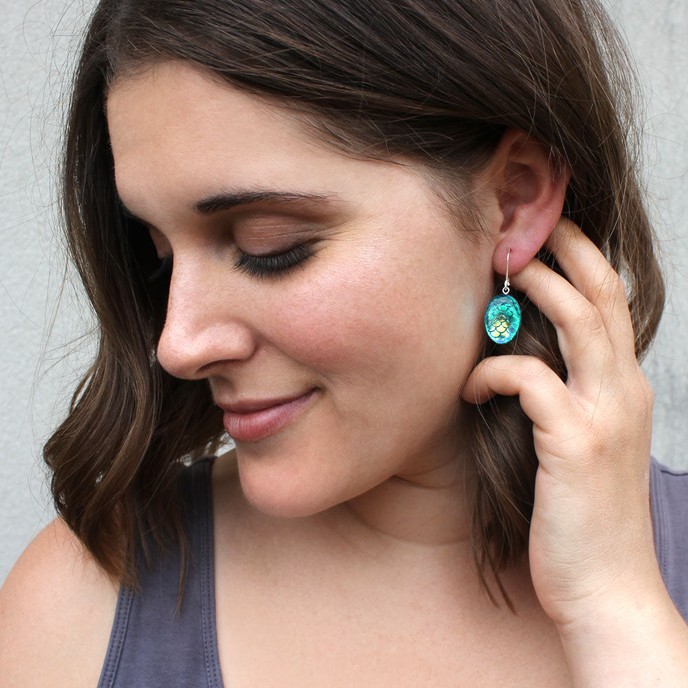 18x13mm Sky Mermaid Earrings | AVA Goldworks