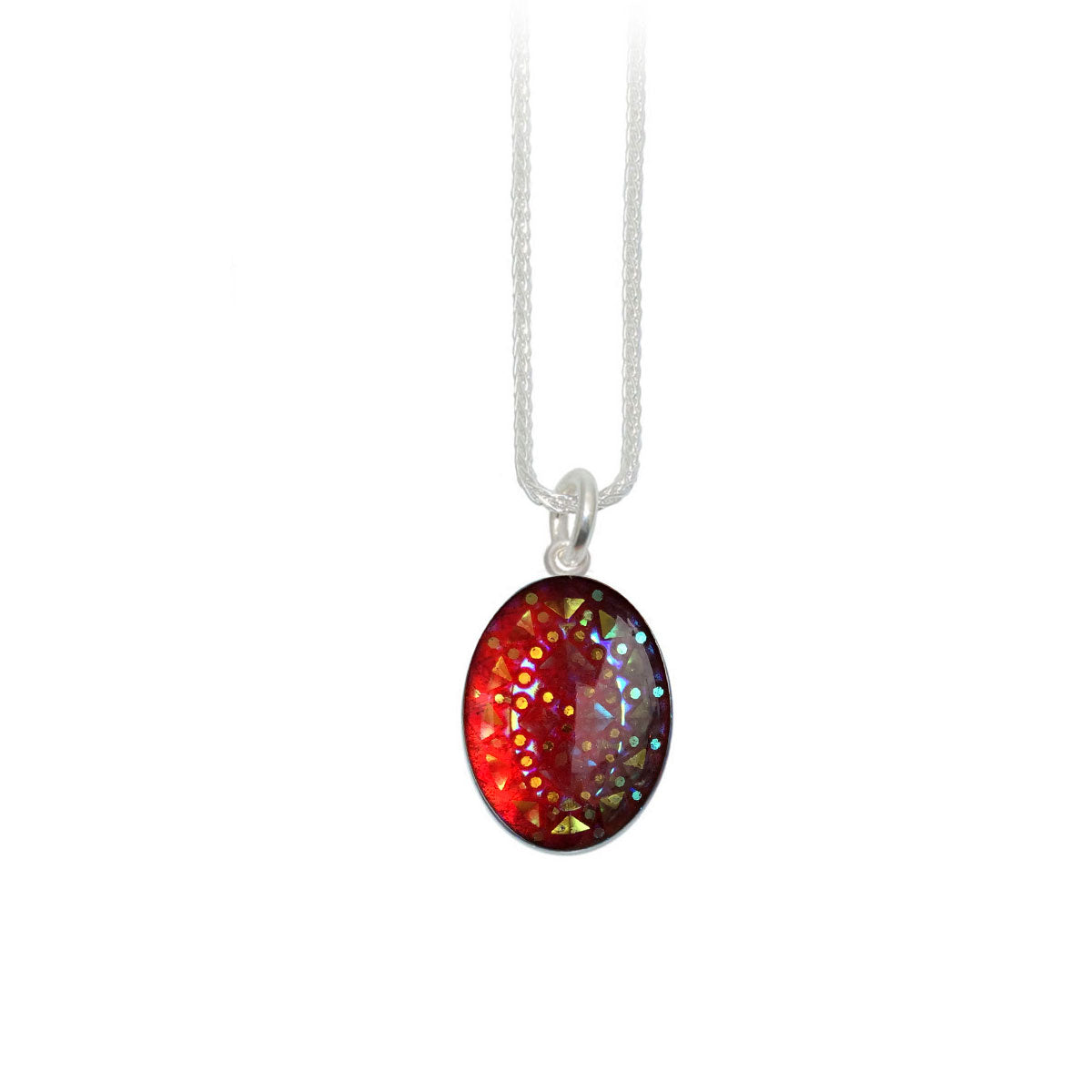 18x13mm Red Mystique Pendant | AVA Goldworks