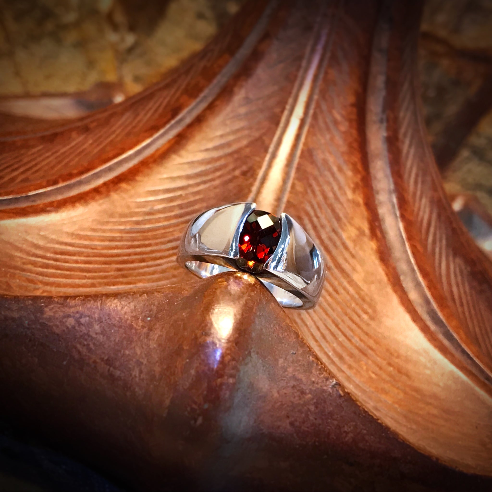 Size 7 - Garnet Ring | AVA Goldworks