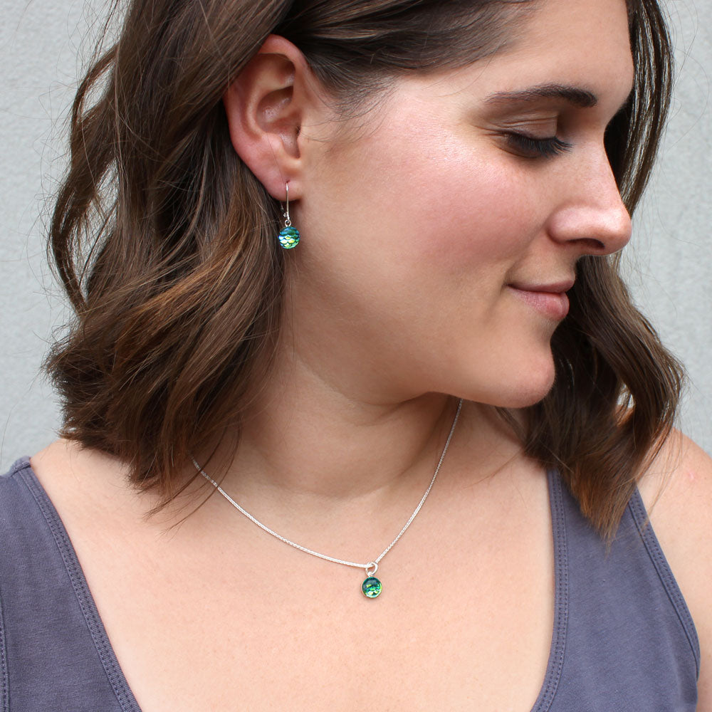 8mm Lime Mermaid Set | AVA Goldworks