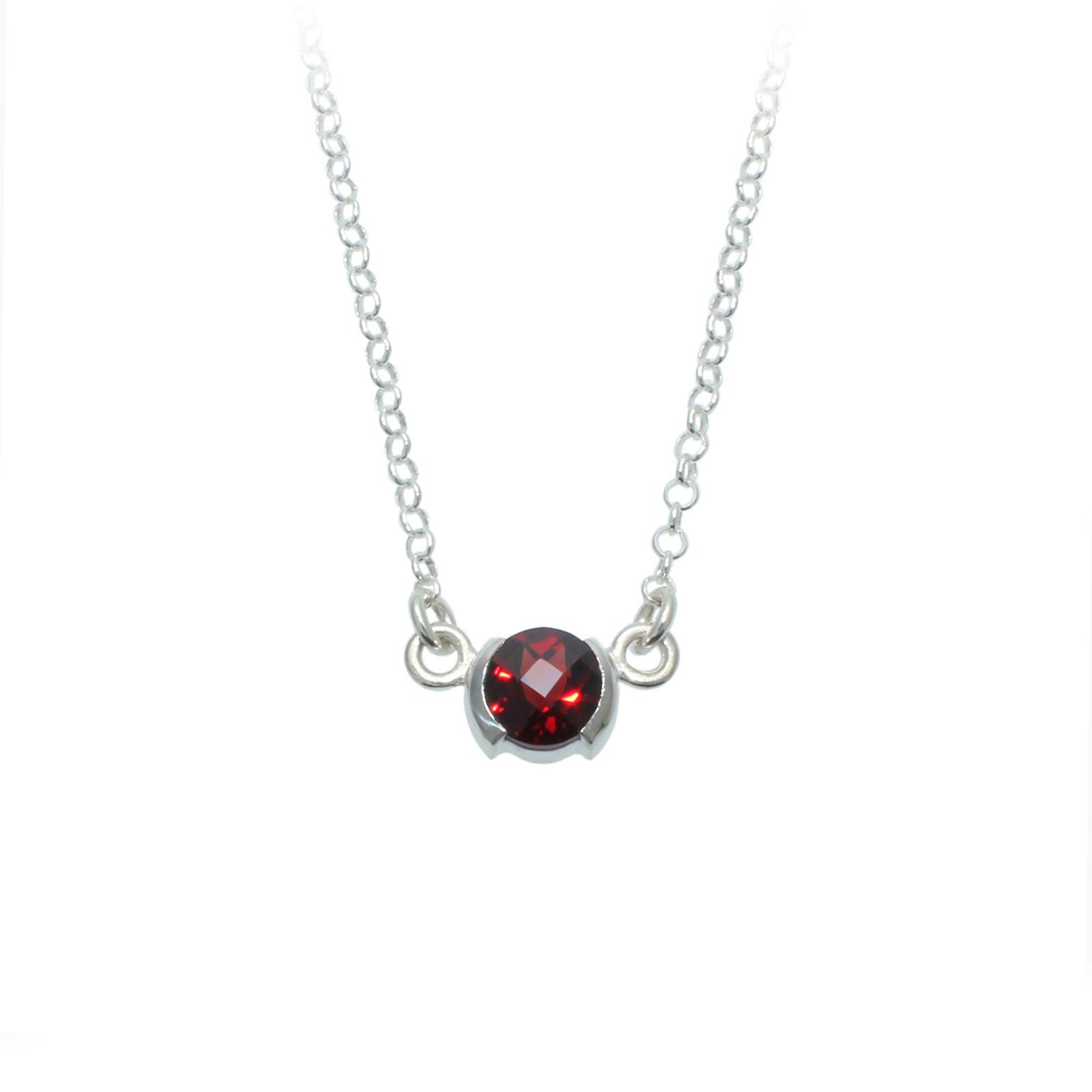 January Birthstone Necklace | AVA Goldworks
