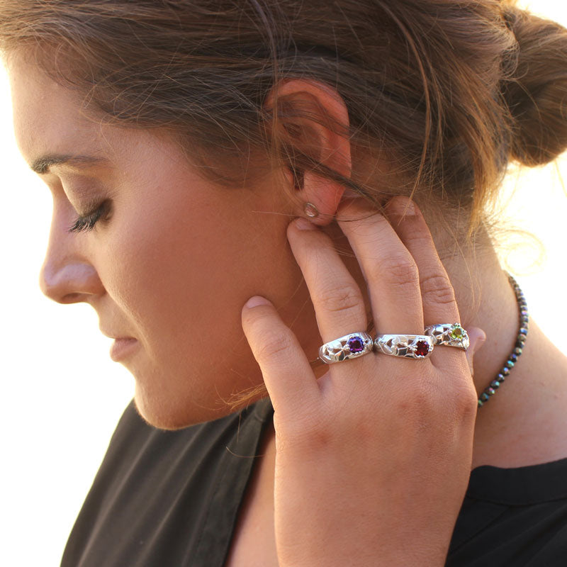 Size 7 - Rhodolite Garnet Ring | AVA Goldworks