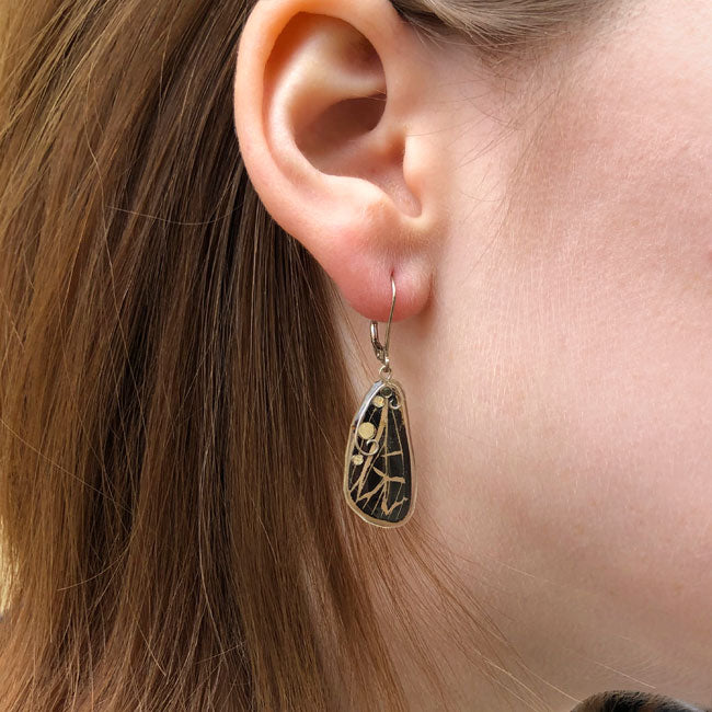 Moth Wing Earrings | AVA Goldworks