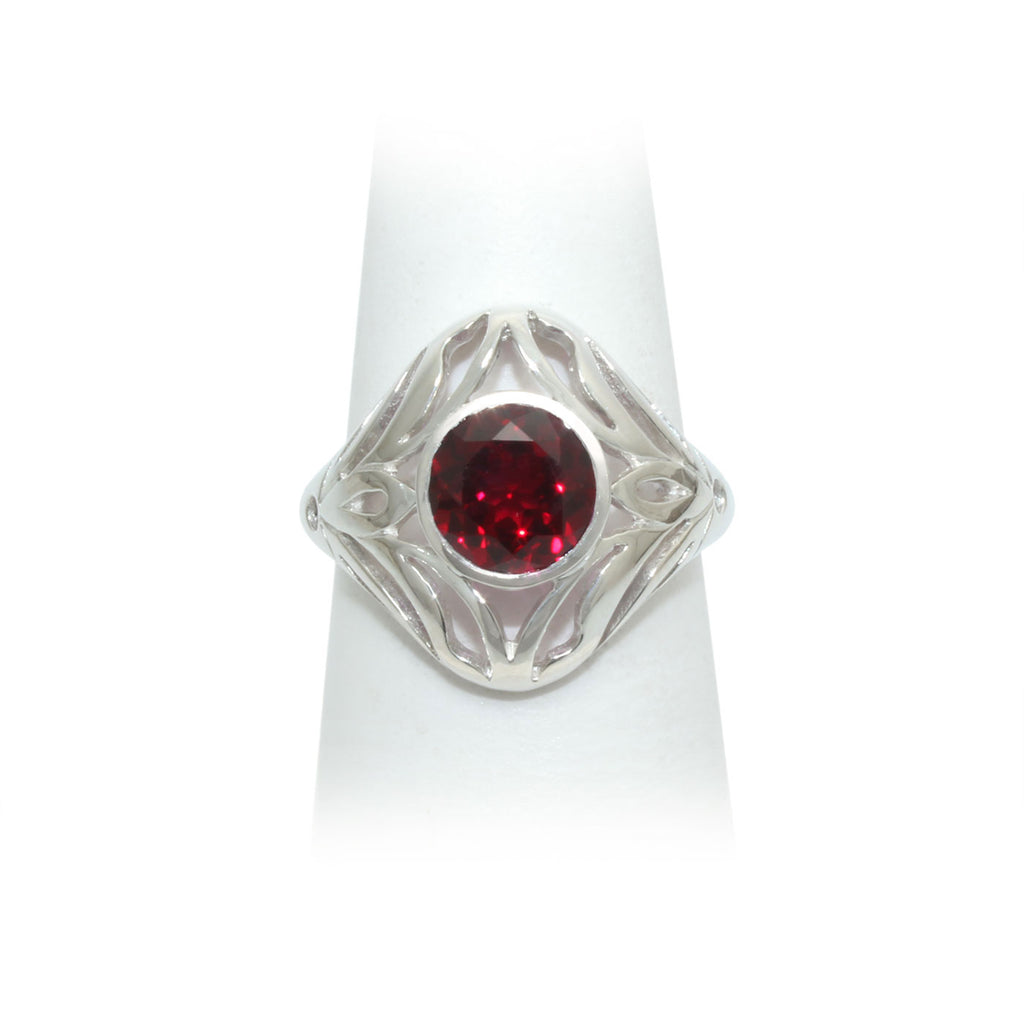 Size 7 - Red Sapphire Ring | AVA Goldworks
