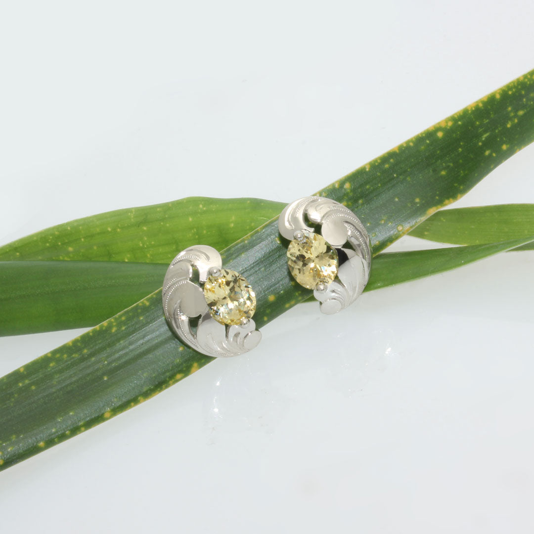 Yellow Sapphire Earrings | AVA Goldworks
