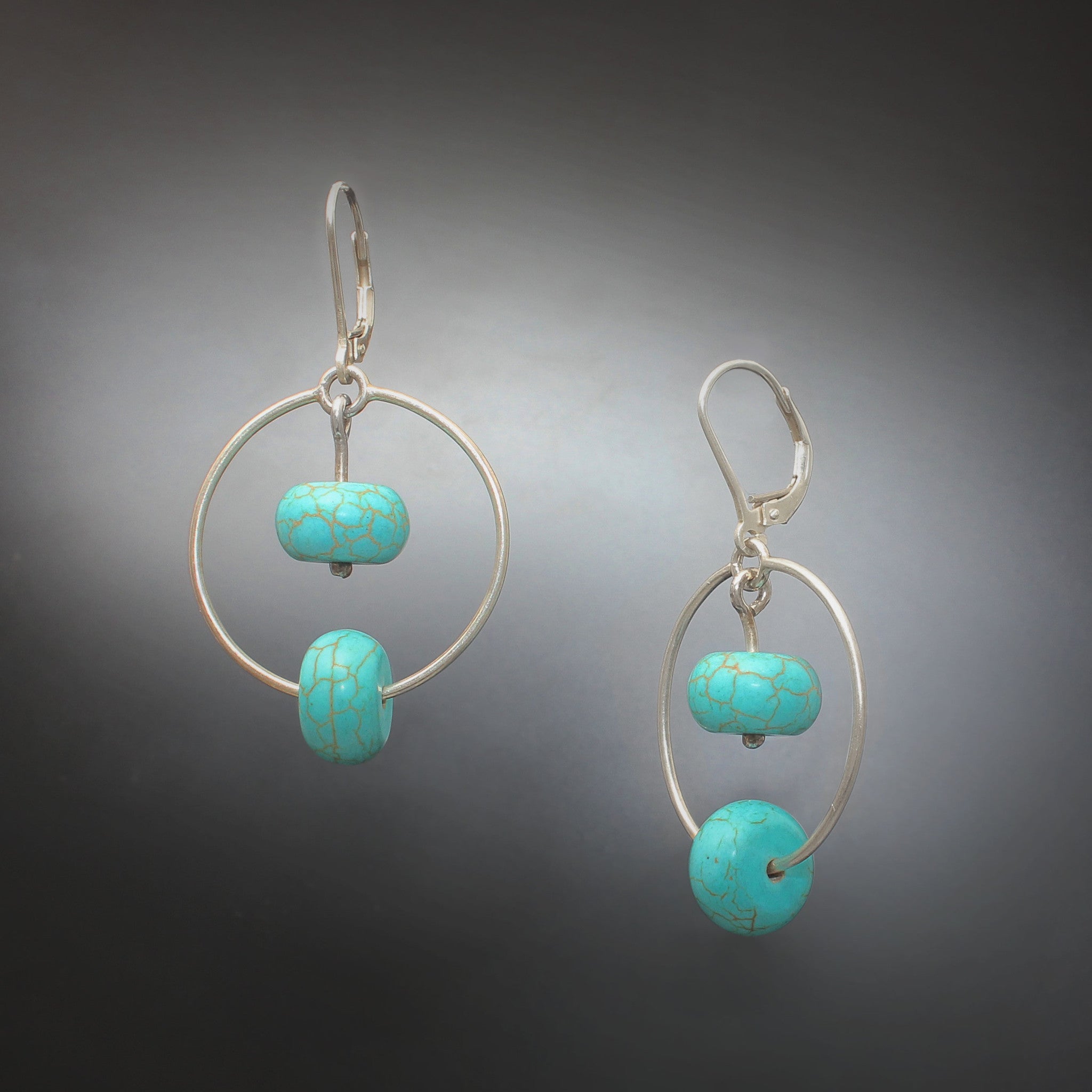 Howlite Earrings | AVA Goldworks